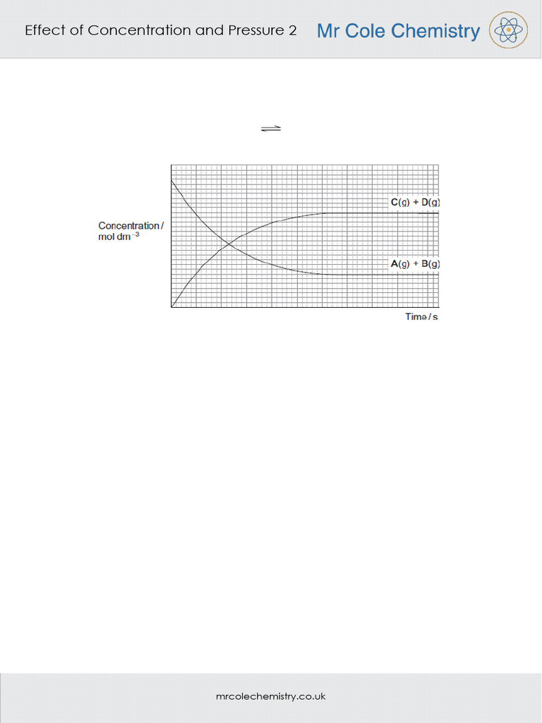 Effect of Concentration and Pressure Question Pack 2 | PDF | Reaction ...