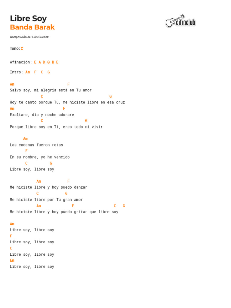 Banda Barak - Libre Soy | PDF