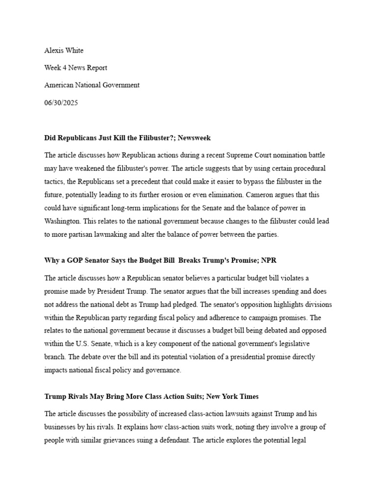 Week 4 News Report | PDF