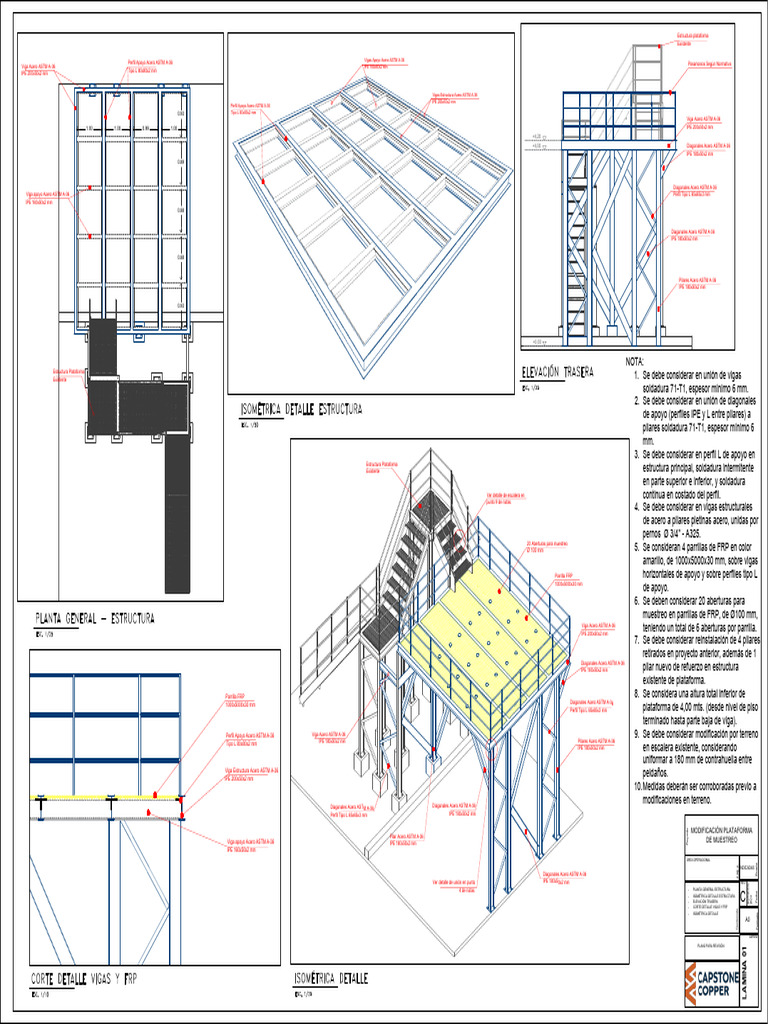Modificación Plataforma de Muestreo Estructural | PDF