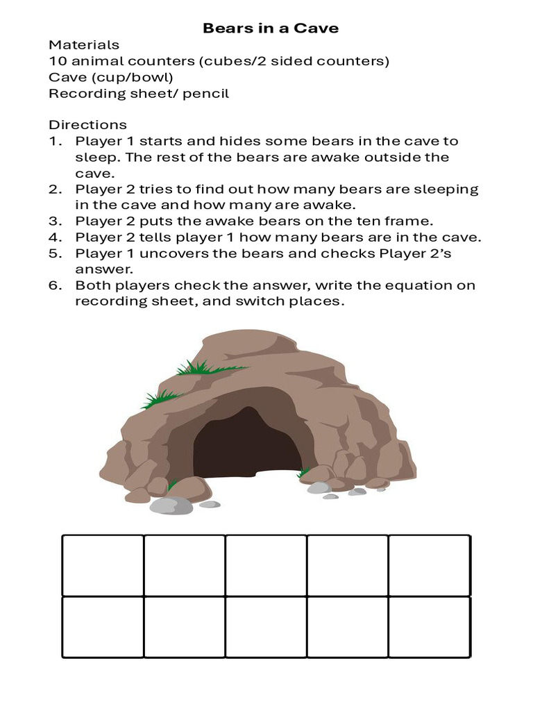 Bears in Cave | PDF