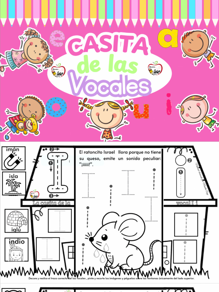 Interactivo Casita de Vocales Man 5 | PDF