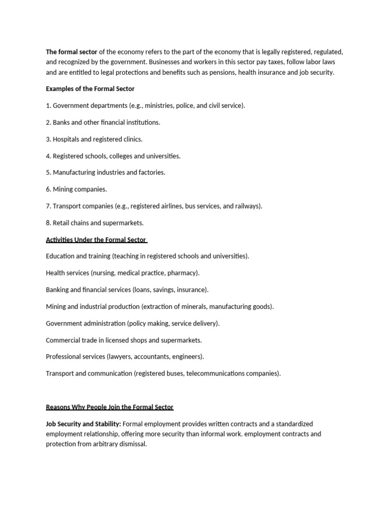 Understanding the Formal Sector in India | PDF | Employment | Labour Law