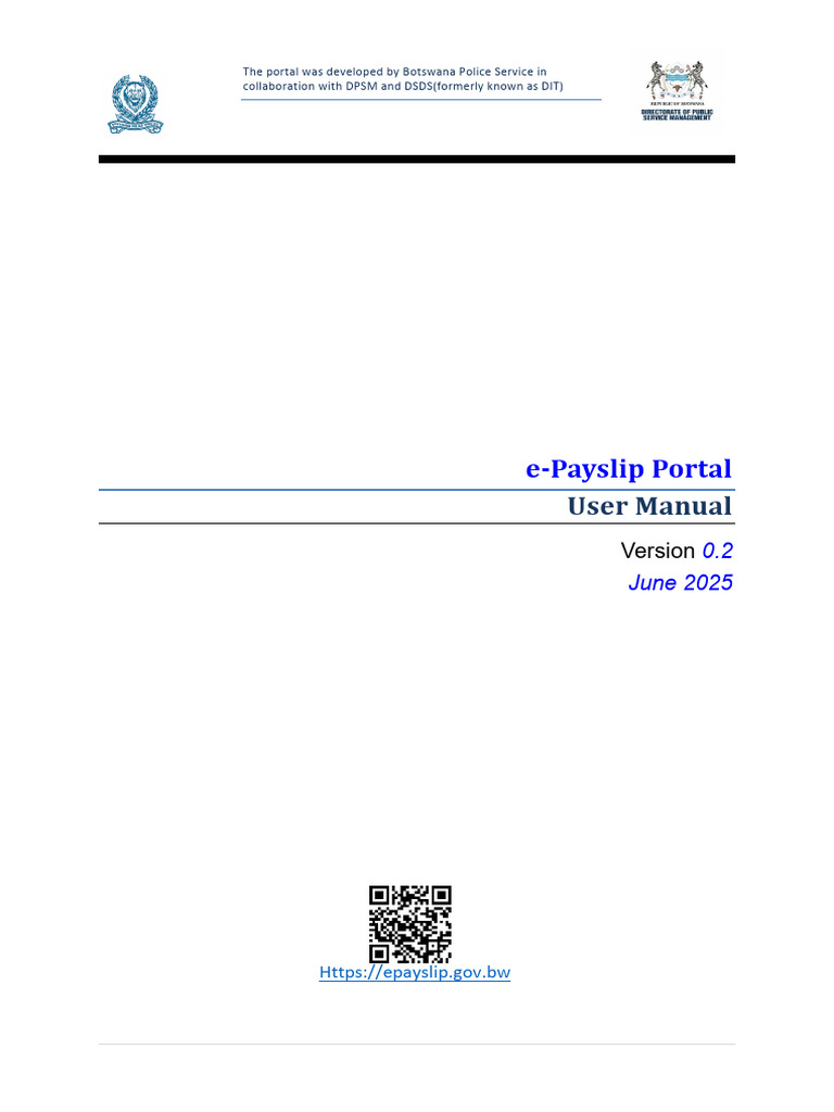 Epayslip Portal User Manual - v1.0 | PDF | Password | Computer Access Control
