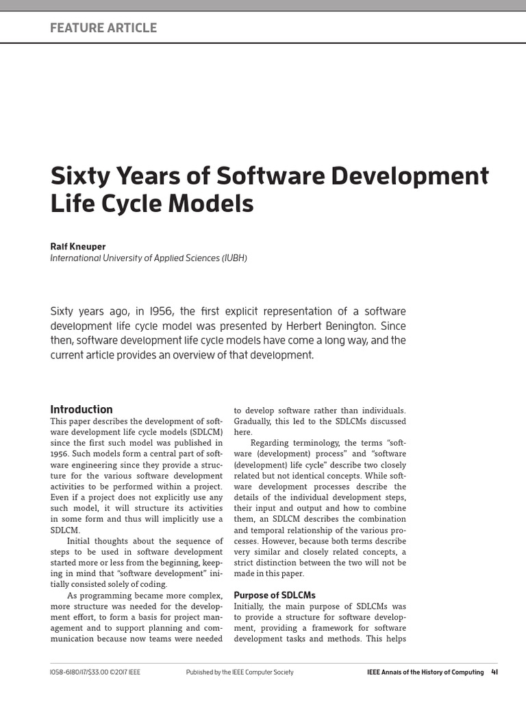 Evolution of Software Development Models | PDF | Unified Modeling ...