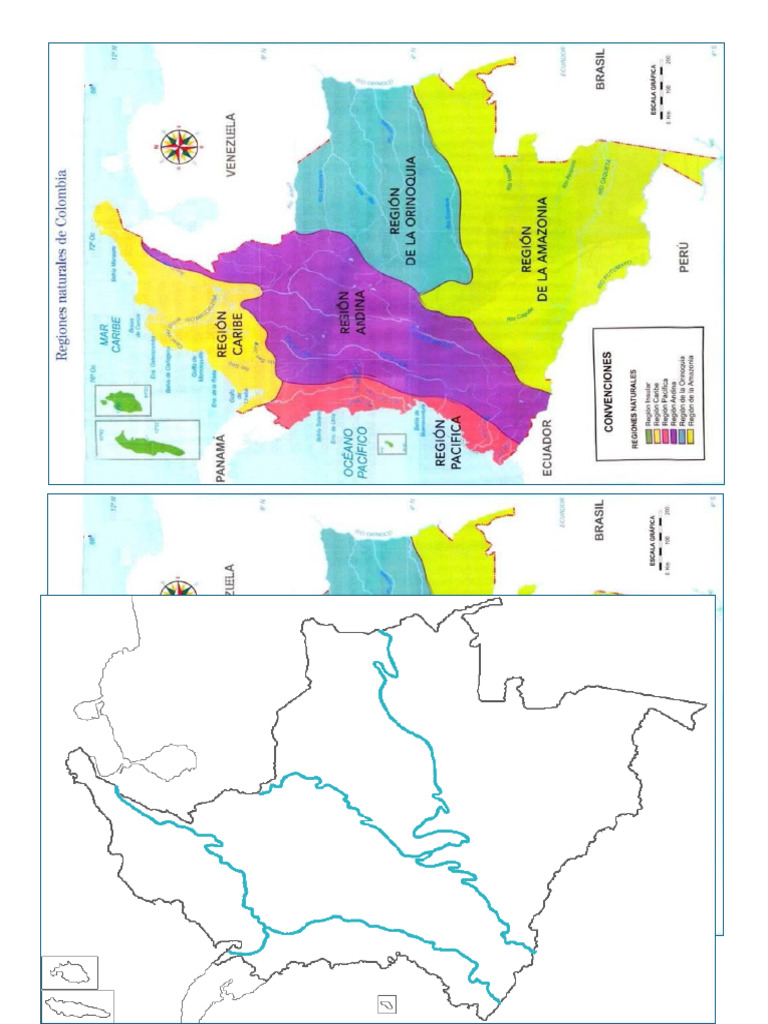 Mapas Regiones Naturales de Colombia | PDF