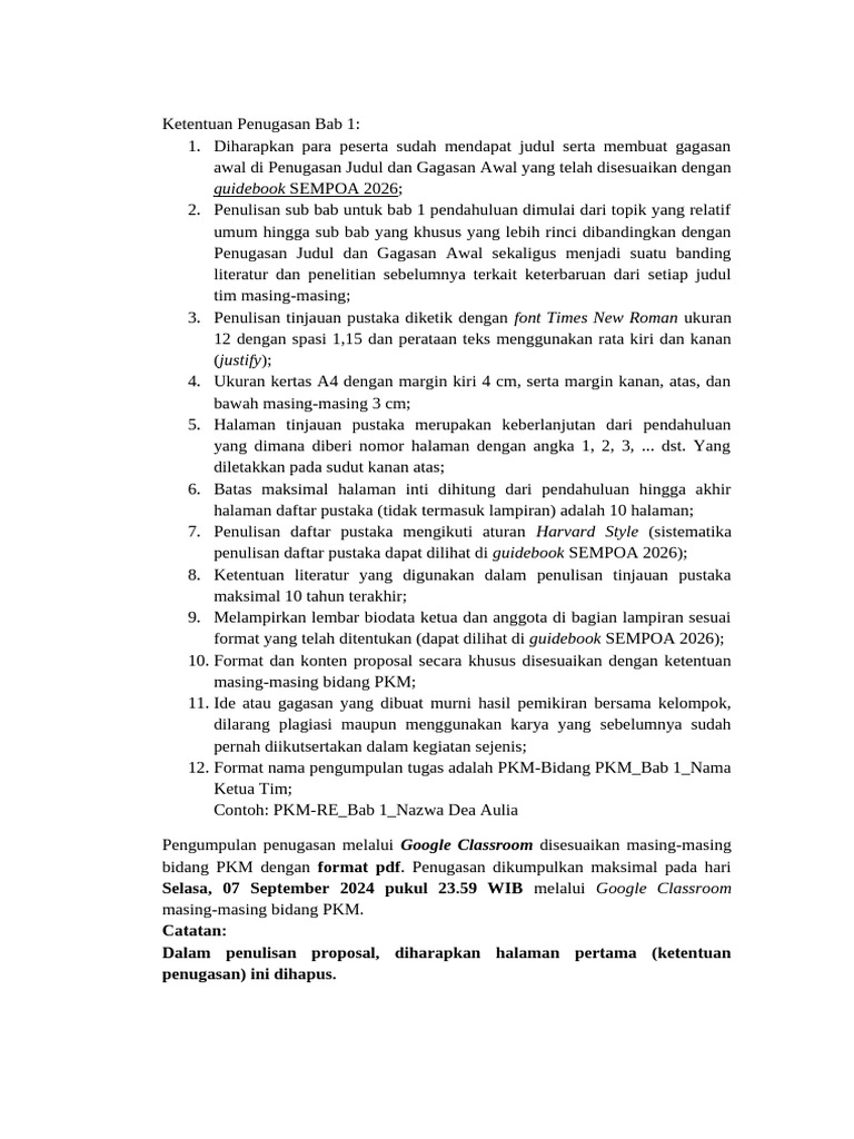 Penugasan Bab 1 PKM-RSH | PDF