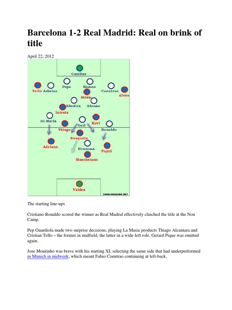 Match Analysis | PDF | Defender (Association Football) | Fc Barcelona