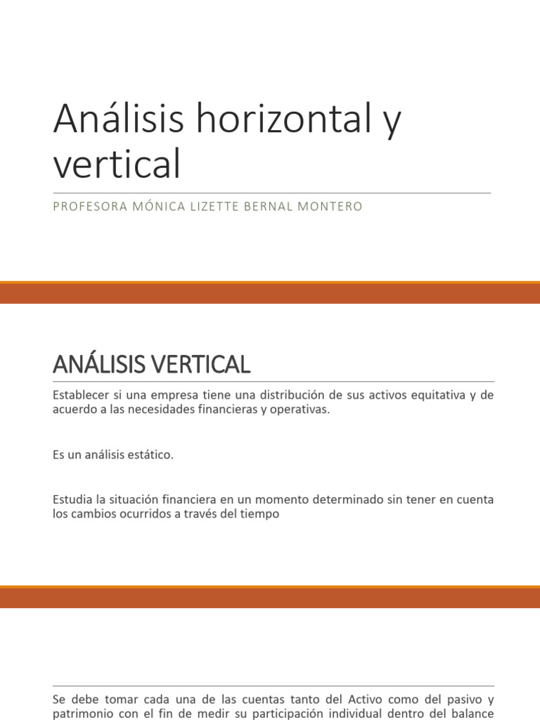 Análisis Financiero Vertical y Horizontal | PDF | Business | Estado ...