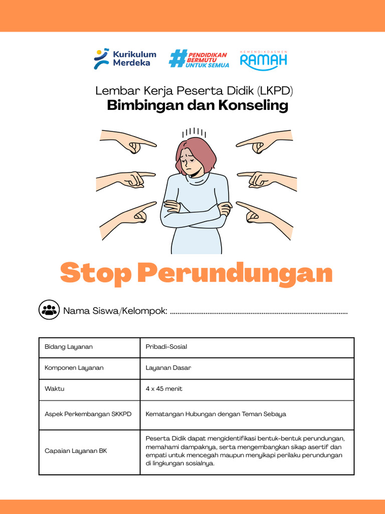 LKPD Stop Perundungan untuk Siswa | PDF