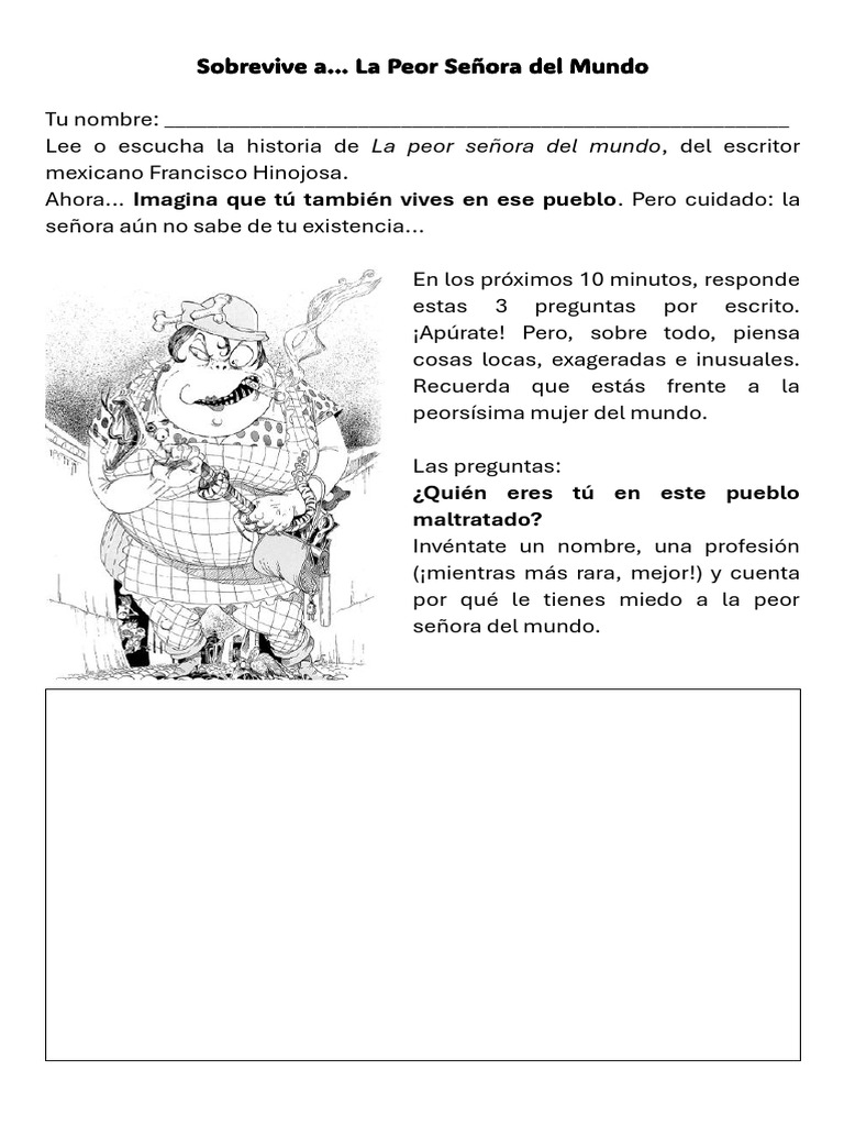 Sobrevive A La Peor Señora Del Mundo | PDF