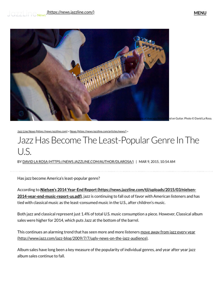 La Rosa, David-Jazz Has Become The Least Popular Genre in The U.S ...
