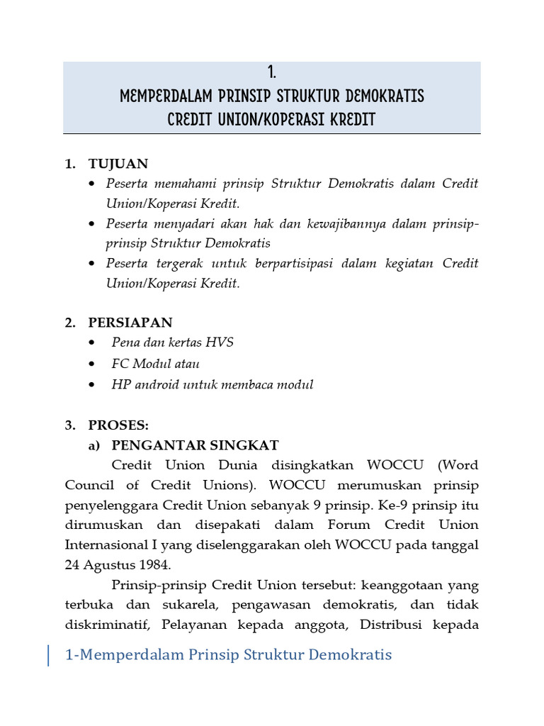Prinsip Struktur Demokratis | PDF
