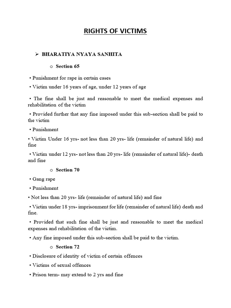 Rights of Victims | PDF | Fine (Penalty) | Crimes