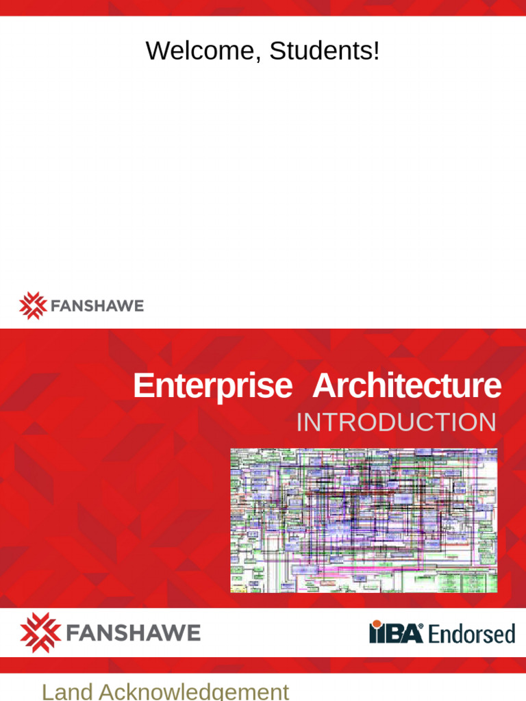Module 01 EA Introduction Week 1 and 2 Master | PDF | Business Analysis ...