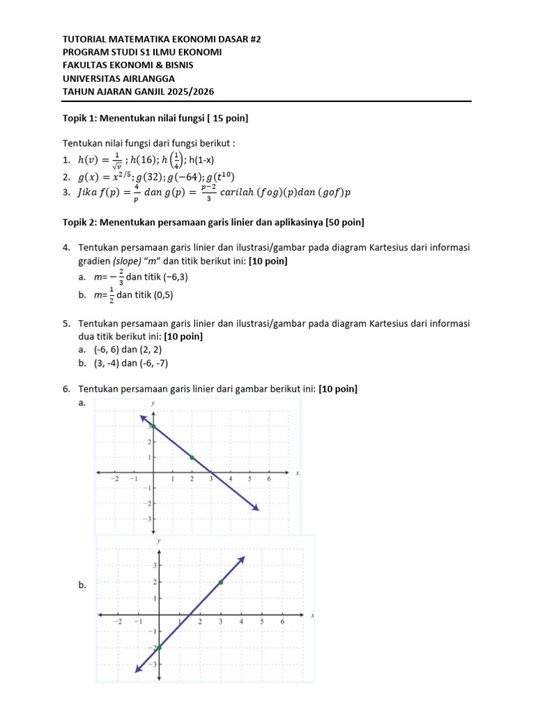 Soal Tutorial Week 3 - Functions | PDF