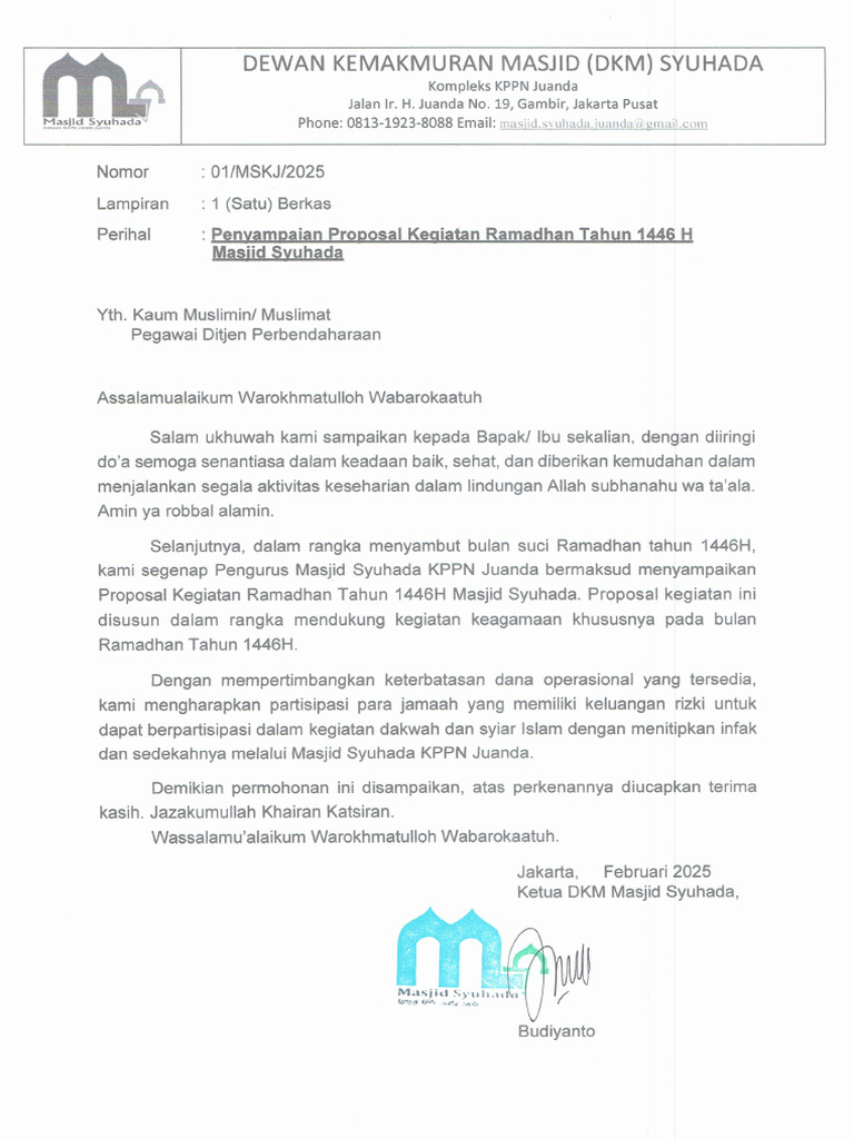 Proposal Bulan Ramadhan 1446 H | PDF