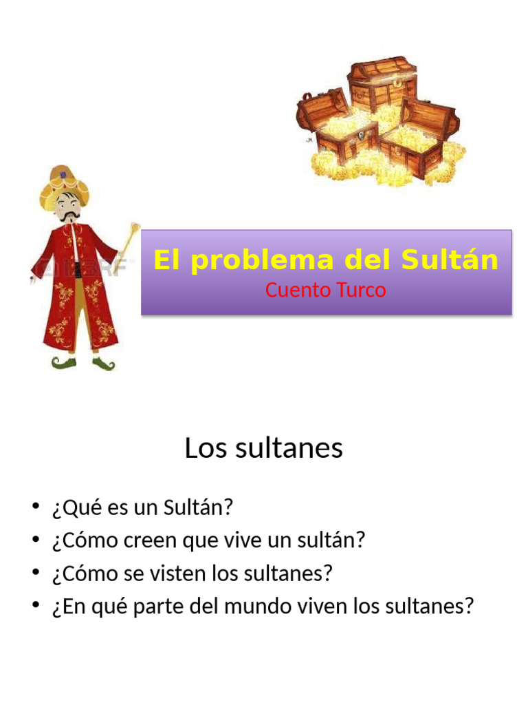 Presentación El Cuento Del Sultán Pdf