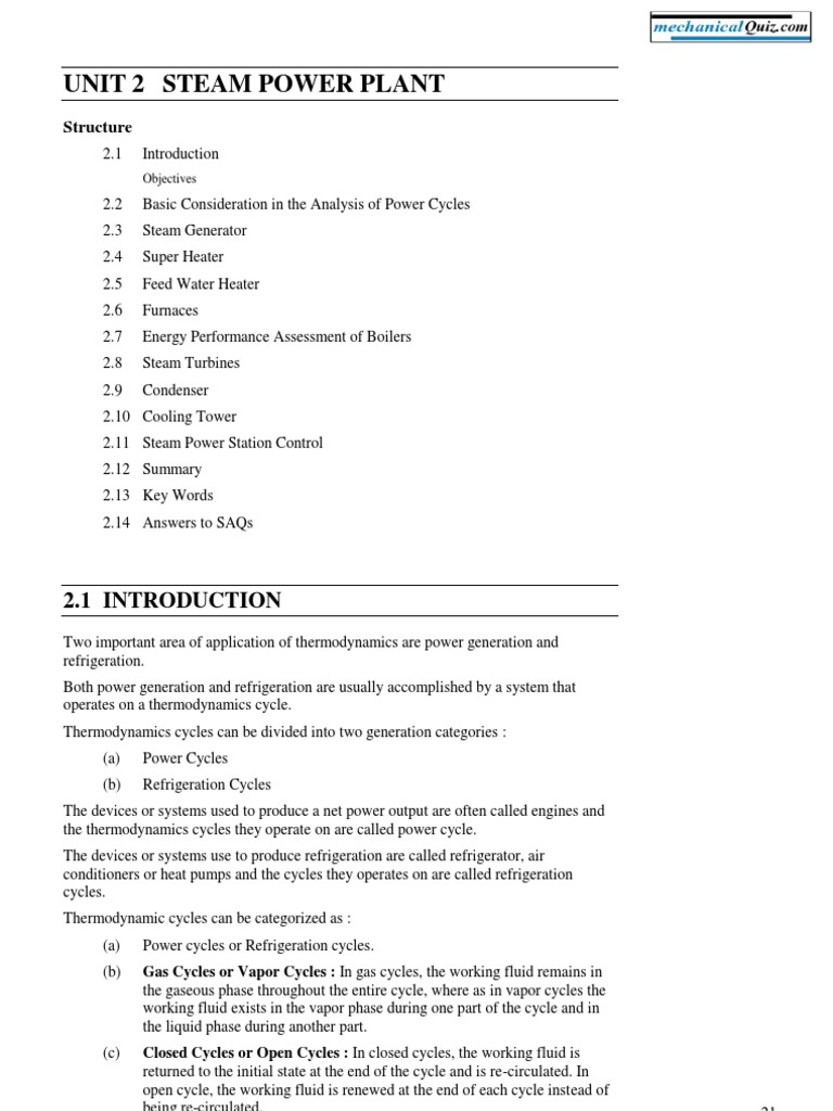 Power Plant | PDF | Steam Engine | Boiler