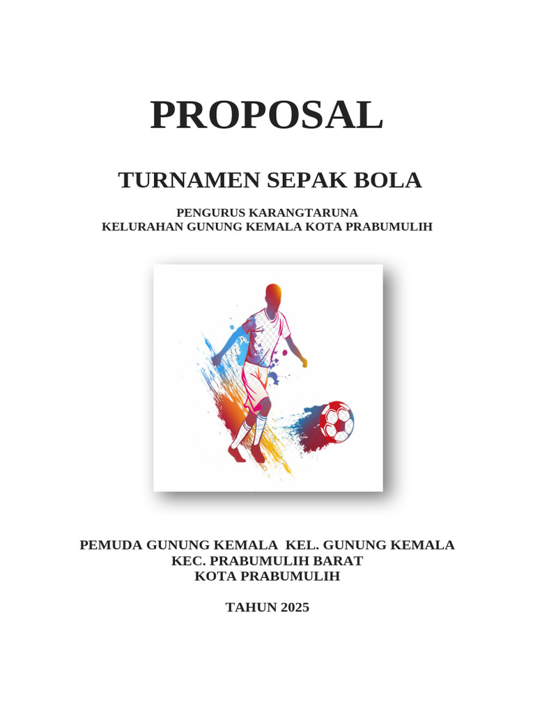 Proposal Turnamen Sepak Bola 2025 | PDF