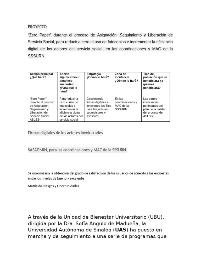 PROYECTO Zero Paper | PDF