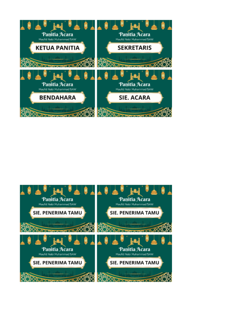 Id Card Maulid Liga 2025 | PDF