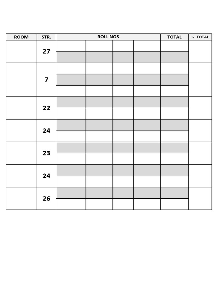 Seating Plan - T-1, (Xi-Xii) 27.09.25 | PDF