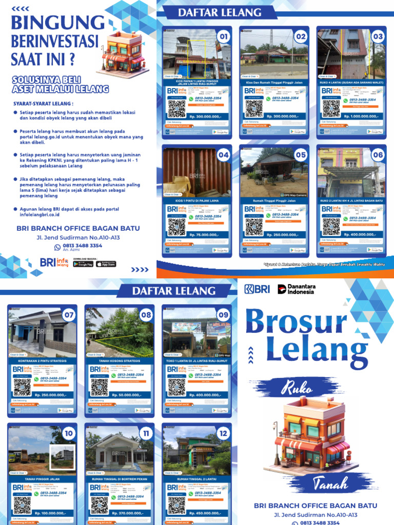 LELANG Bri Bagan Batu Brosur New | PDF