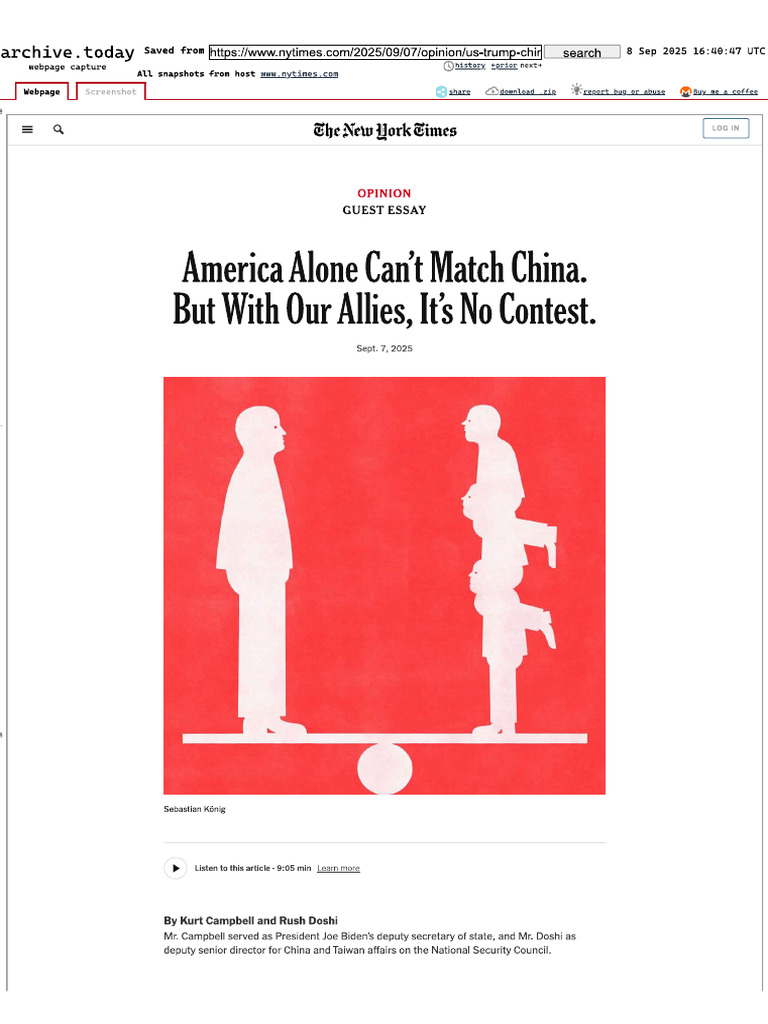 America Alone Can't Match China, But With Our Allies, It's No Contest | PDF
