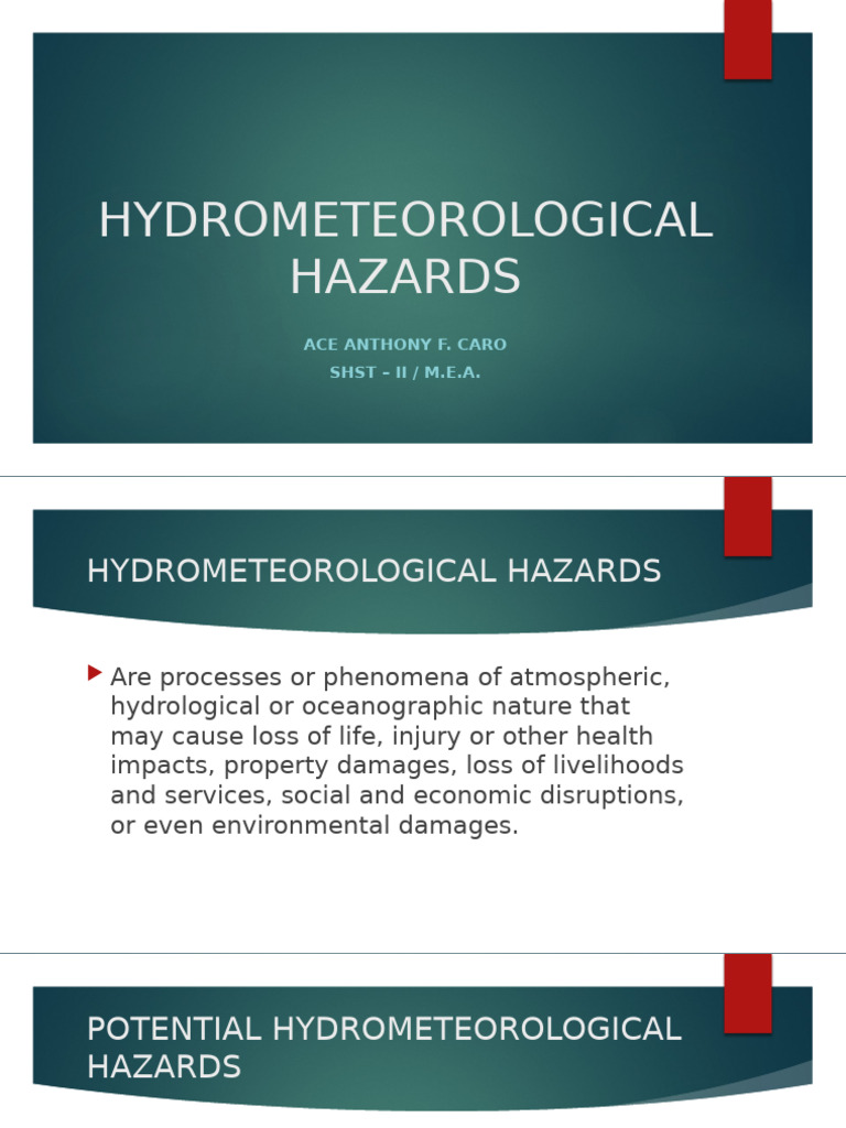 Understanding Hydrometeorological Hazards | PDF | Tropical Cyclones ...