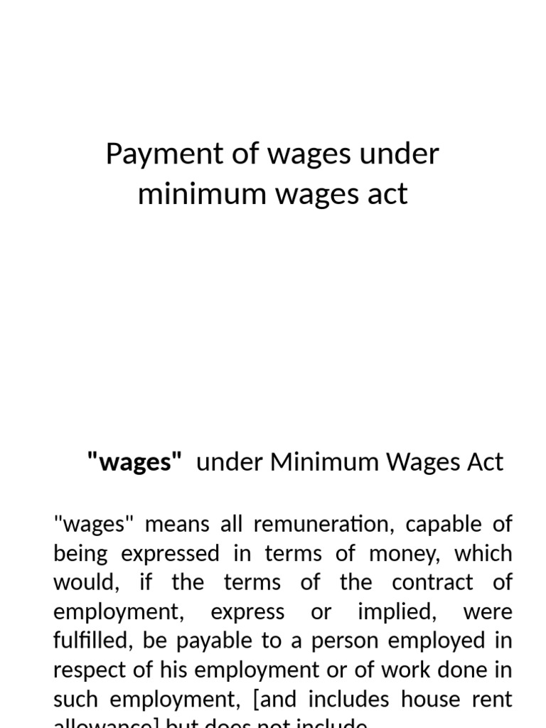 Diffrent Meaning of Wages | PDF | Employment | Wage