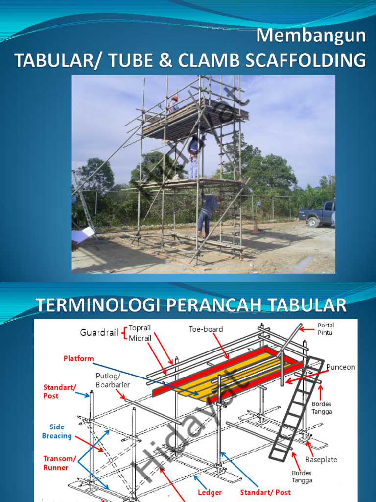 Membangun Tabular Scaffold - Pak Hidayat | PDF
