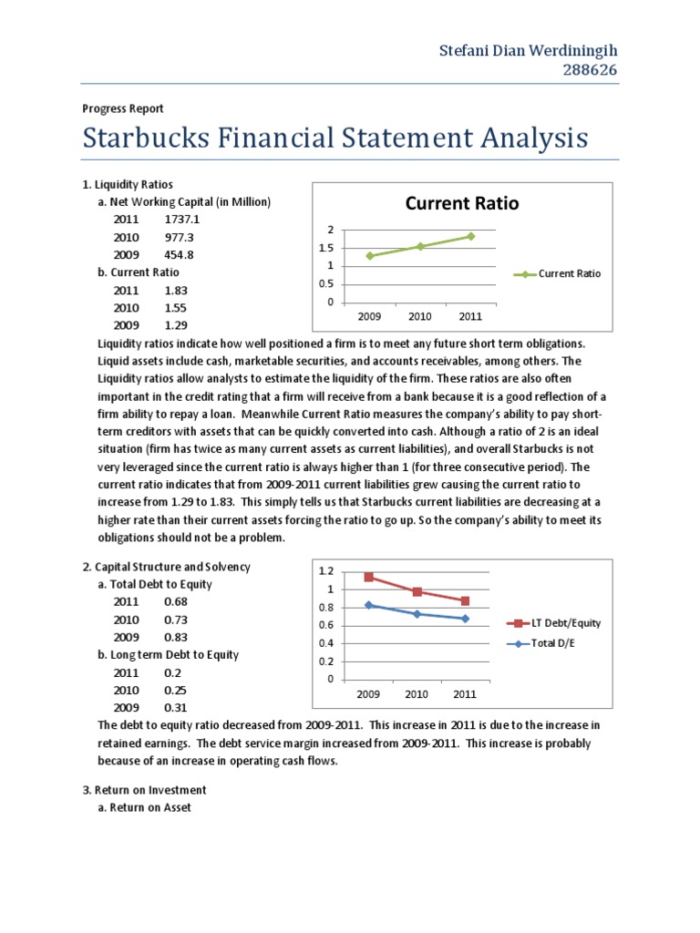 Starbucks Financial Performance Analysis | PDF | Equity (Finance ...