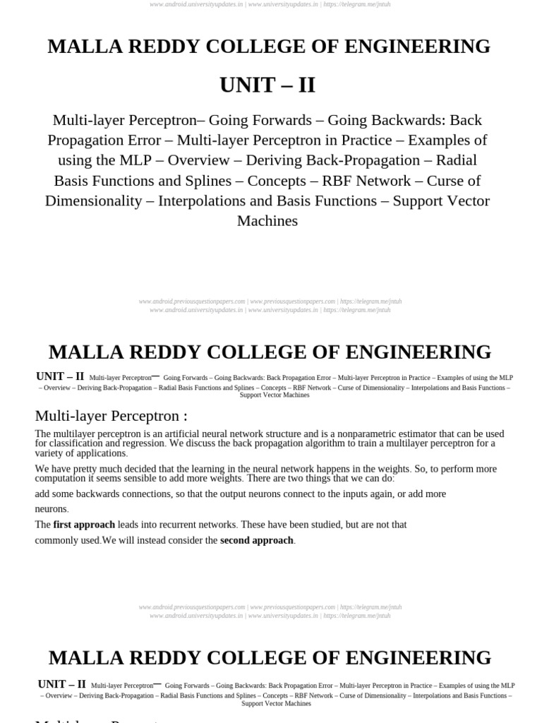 ML Unit 2 | PDF | Applied Mathematics | Machine Learning
