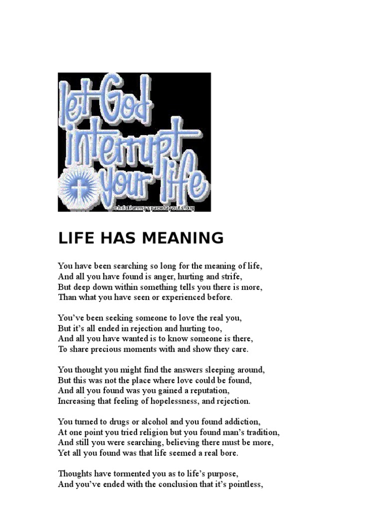 Finding Meaning Through Faith | PDF | Eternal Life (Christianity) | The ...