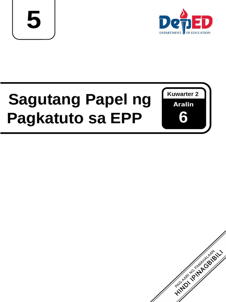 Q2 - LEARNINGAACTIVITYS - EPP 5 - Lesson 6 - Week 6 | PDF