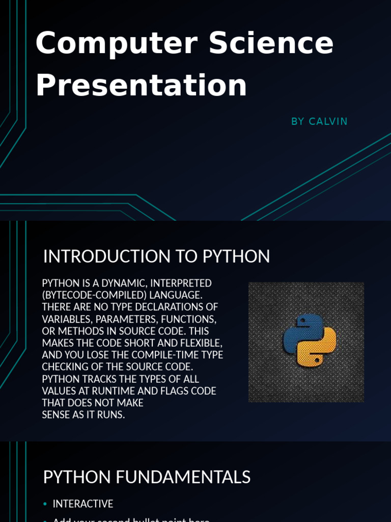 Computer Science Presentation | PDF