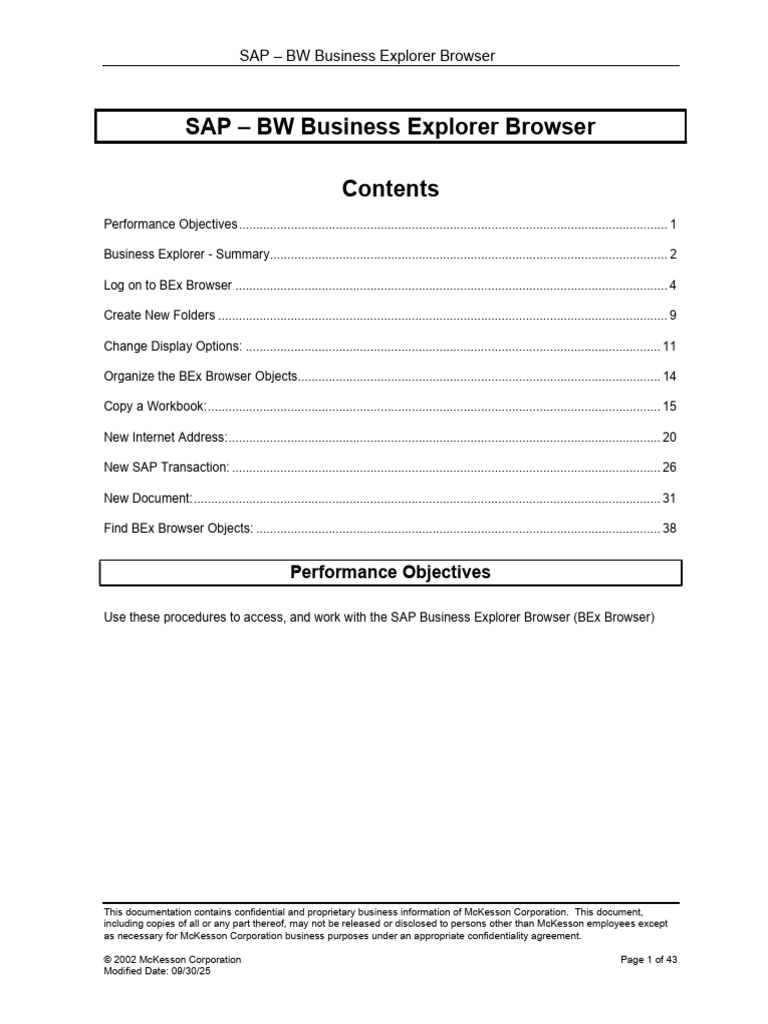 SAP BW Business Explorer Guide | PDF | Icon (Computing) | Graphical ...