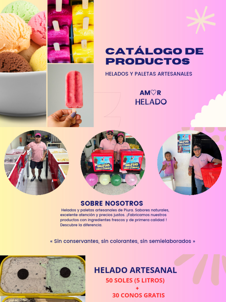 Catalogo Paletas y Helados | PDF