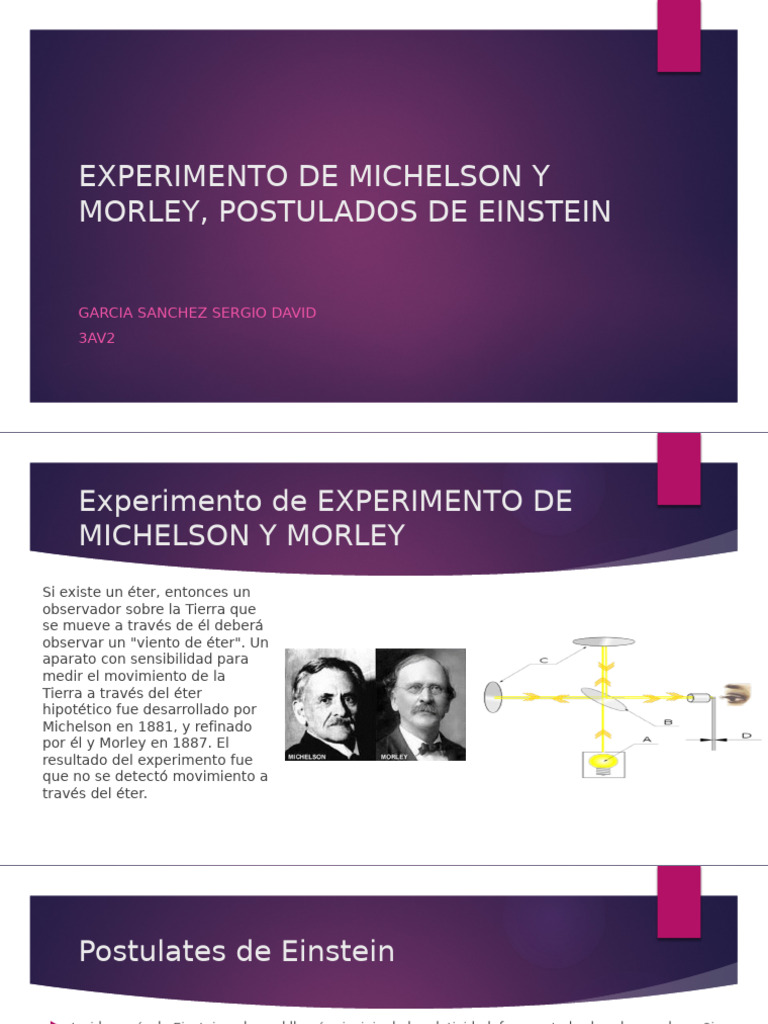 Experimento Michelson y Relatividad | PDF | Relatividad especial | Éter ...