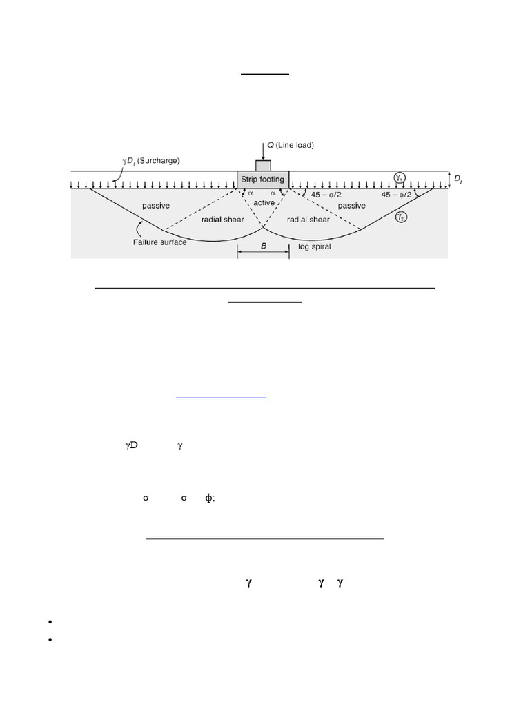Terzaghi's Bearing Capacity Equation | PDF | Continuum Mechanics ...