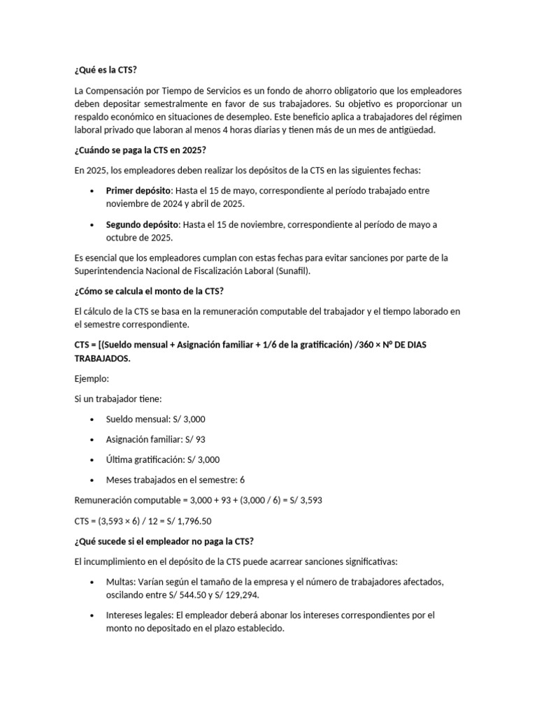 Qué Es La CTS | PDF
