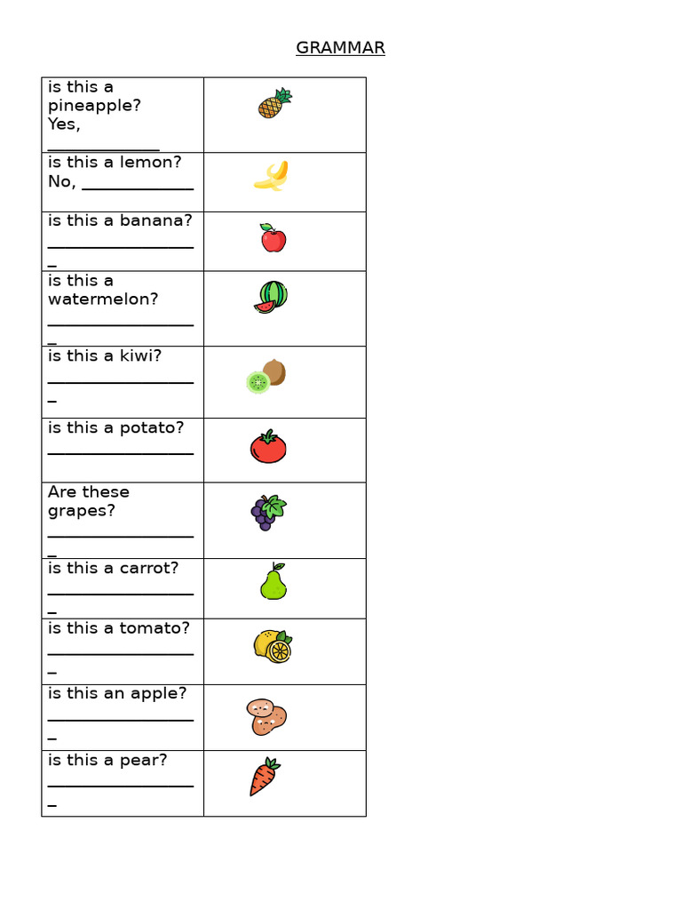 Daniel Grammar Food | PDF
