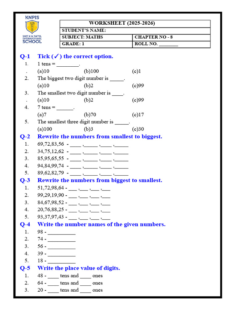 Gr-1 Maths Ch-8 Worksheet - 64n7jdov-1757148118369 | PDF | Chess