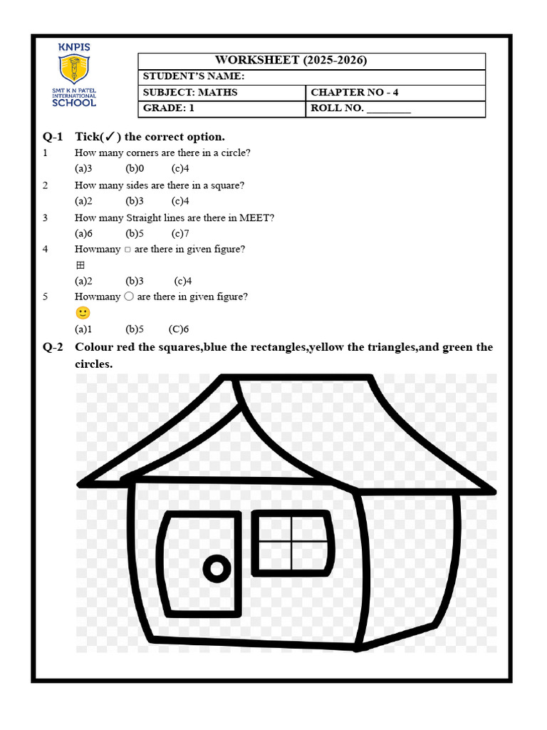 Gr-1 Maths Ch-4 Worksheet - k8hb9bql-1758273009772 | PDF