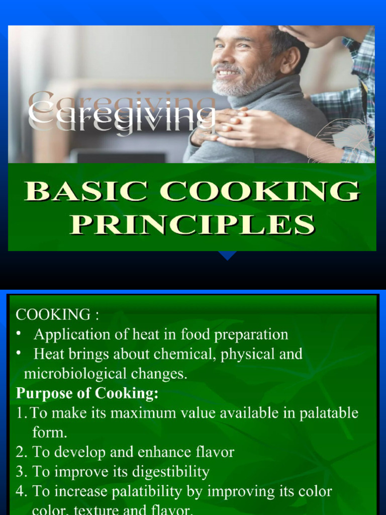 Lesson 2-Basic Cooking Priciples | PDF
