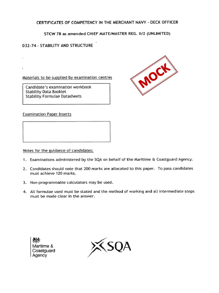 Mock Exam Paper | PDF