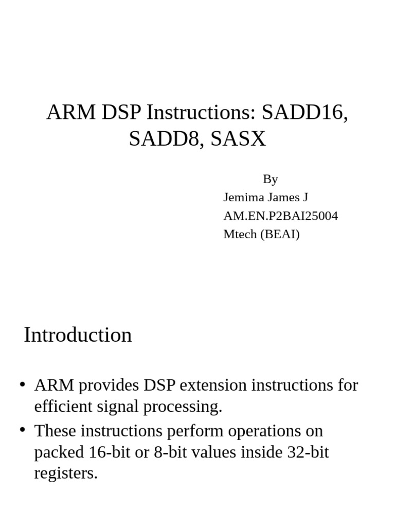 Sadd16 Sadd8 Sasx 1 | PDF | Digital Signal Processor | Central ...