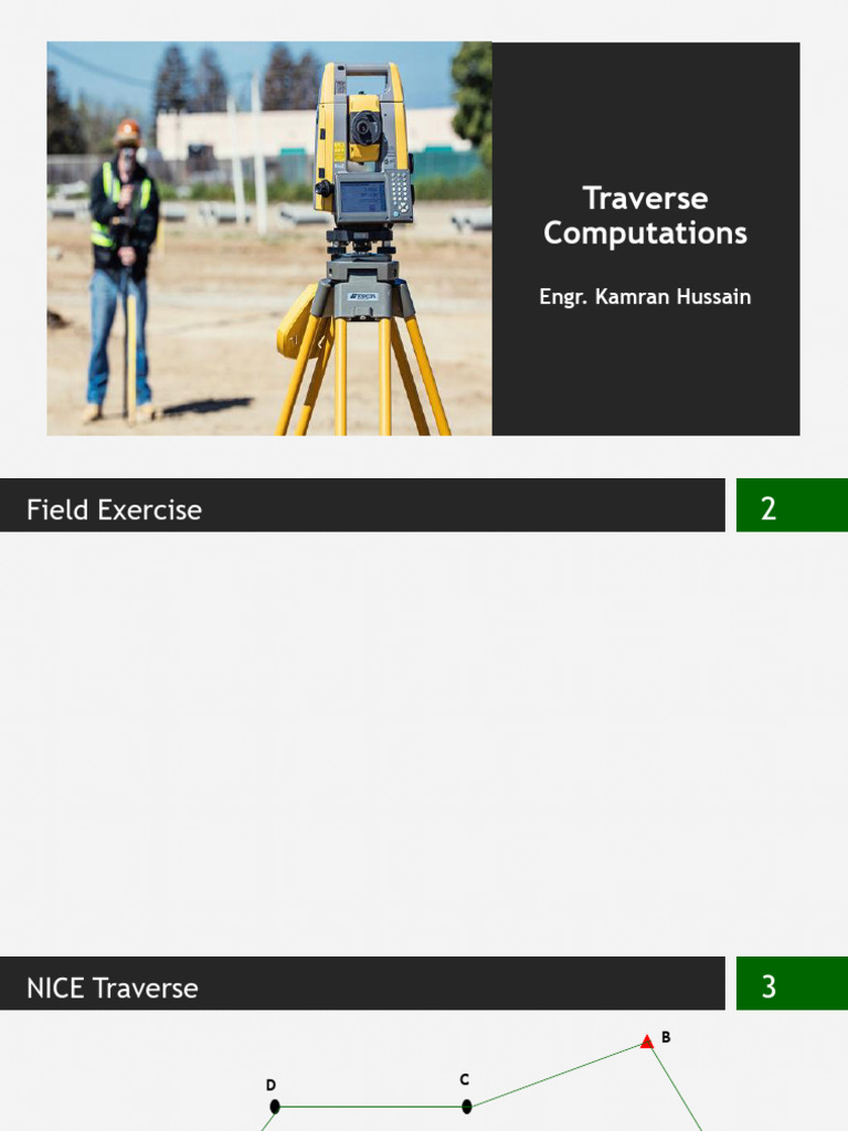 Traverse Computations | PDF | Geometric Measurement