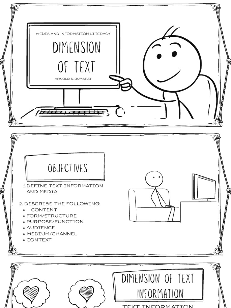 Media and Information Literacy Text Dimensions | PDF | Mass Media ...